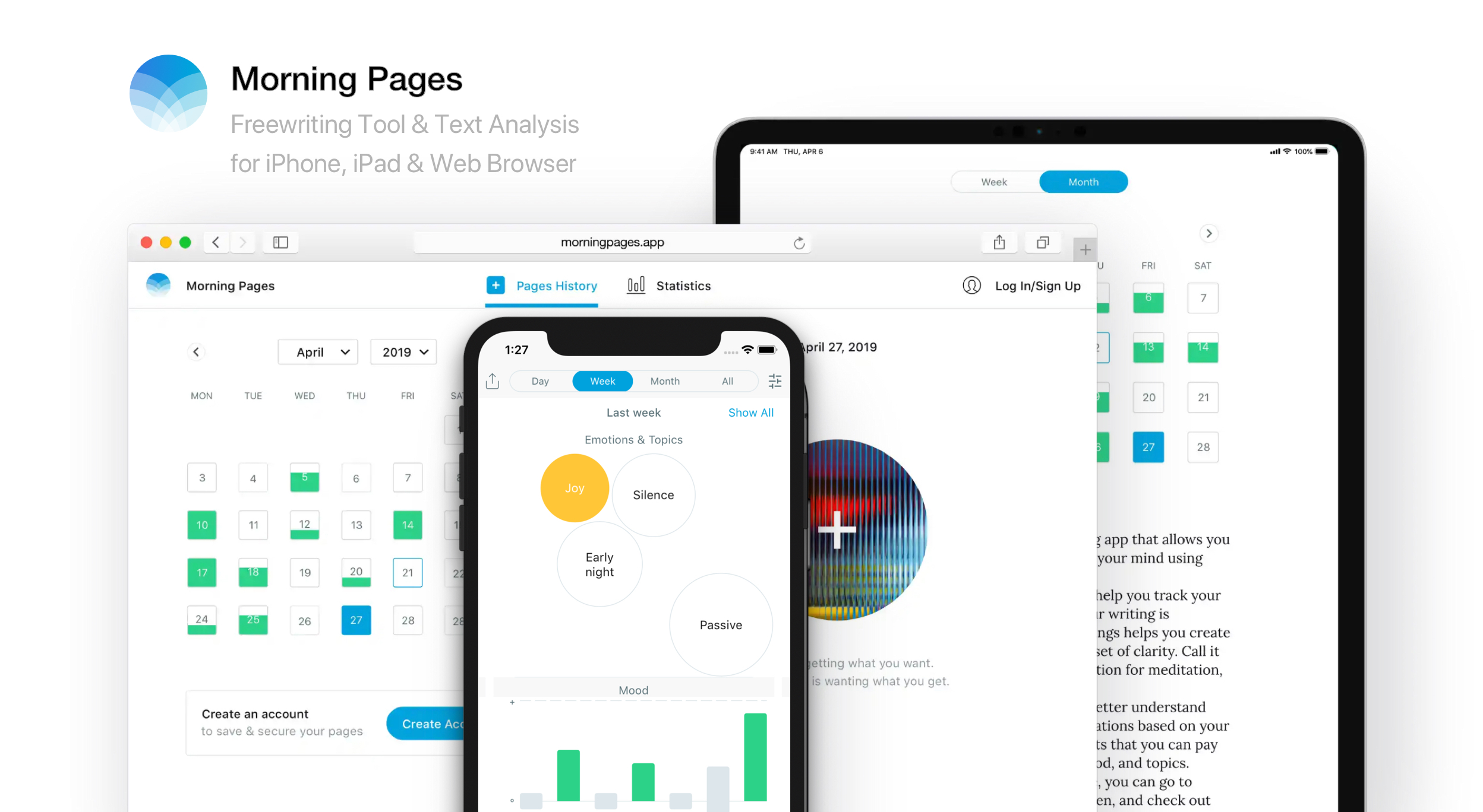 MorningPages | Write Morning Pages on iPhone, iPad, or in your browser.